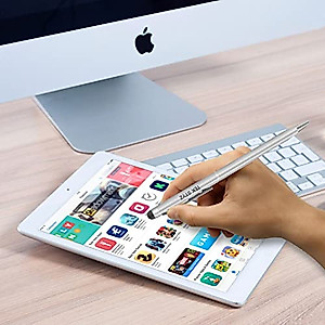 PRO Stylus Pen for Samsung Galaxy S6 Active with Ink, High Accuracy, Extra Sensitive, Compact Form for Touch Screens [3 Pack-Black-Red-Silver]