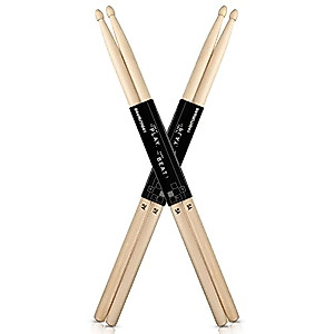 20 Pairs Drum Sticks Maple Drumsticks Oval Tip Drum Sticks Set Drum Accessories Wood Drumsticks for Adults Kids Drumming (5A)