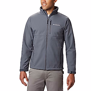Columbia Men's Ascender Softshell Front-Zip Jacket, Graphite, Medium