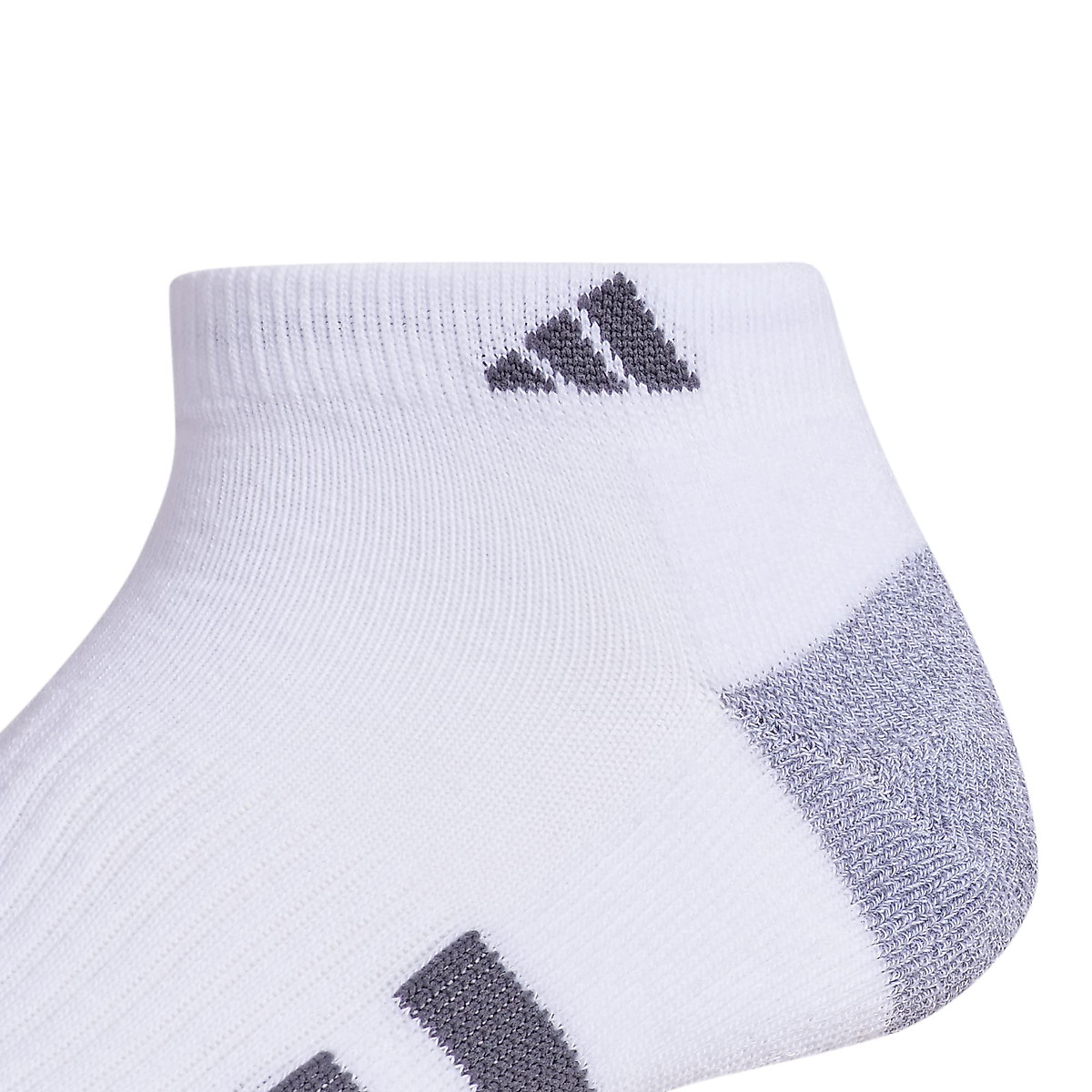 adidas Men's Cushioned Low Cut Socks (3-Pair), White/Grey/Onix Grey, X-Large