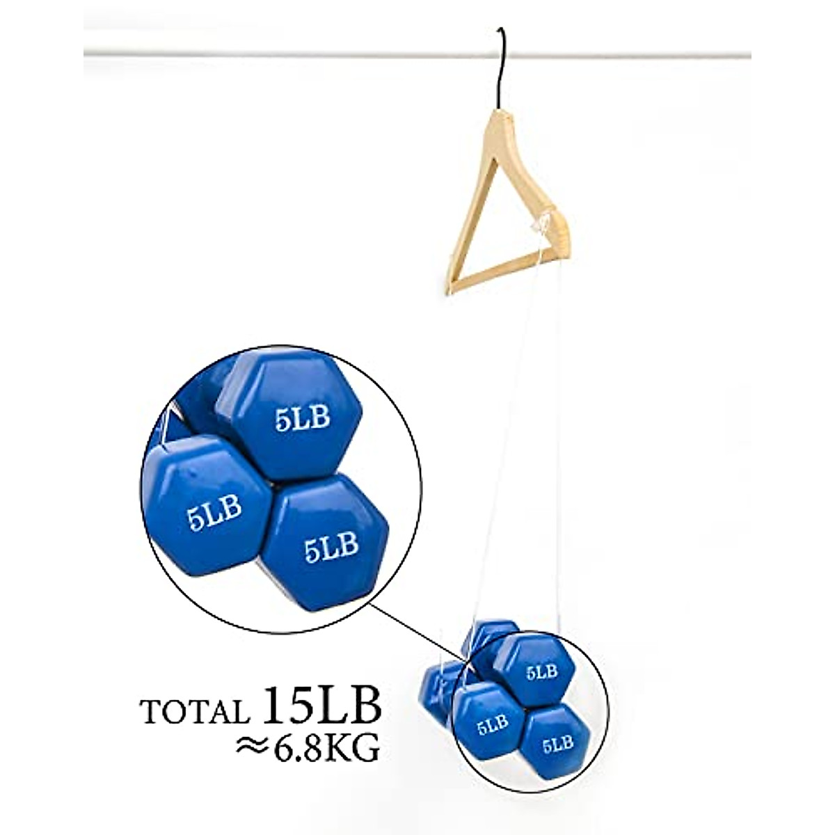 Amber Home Natural Stylish Thin Solid Wooden Suit Hangers 24 Pack, Non-Lacquer Slim Wood Coat Jacket Hanger with Pants Bar, Extra Space Saving Clothes Hanger for Dress, Pant, Shirt (Natural, 24)