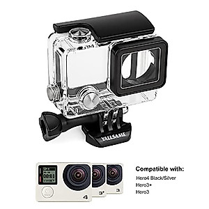 YALLSAME Skeleton Case for GoPro Hero 4 Hero 3+ Hero 3 with Tripod Mount & Quick Release Buckle Easy Charging Open Connectable Protective Housing Case Accessories for Go Pro 4 3 3+
