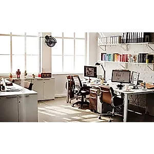 Vento VIVI-DC 10 In. Wall Mount Swivel fan with Folding Arm (Walnut)