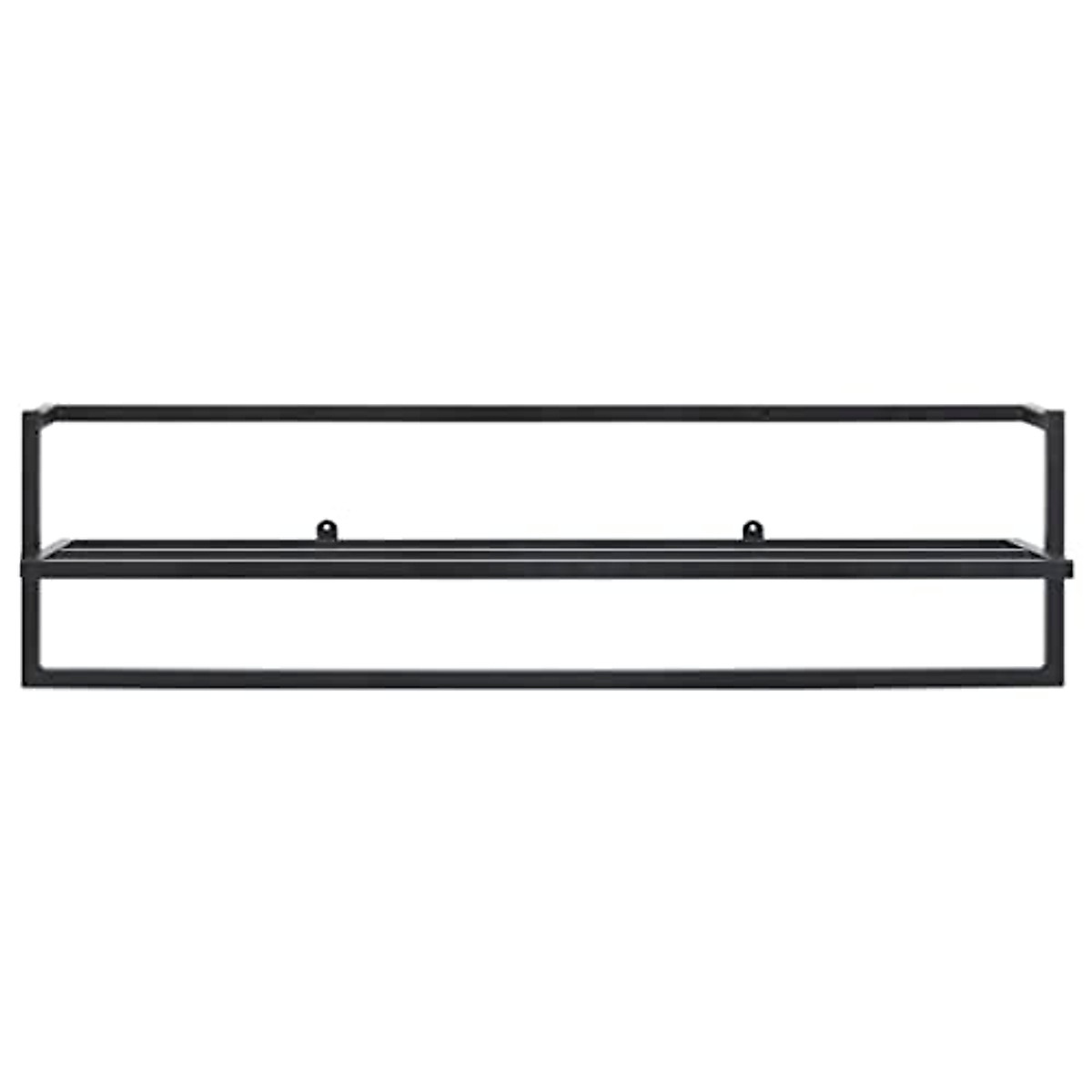 MINERWALL Towel Rack Black 37.4"x9.8"x8.7" Iron,Convenient Shelf Allows for Easy Access to Frequently Used Towels Bathroom Accessories