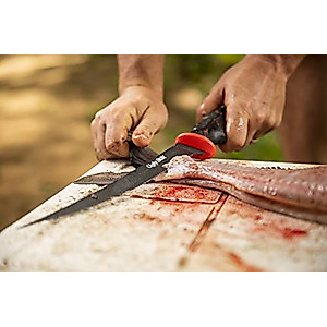 Ugly Stik Ugly Tools 9 Inch Flex Knife for Fishing, Fishing Fillet Knife for Anglers, Sharp Trailing Point Serrated Stainless Steel Blade, Non-Slip Grip Handle,Black