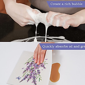 Whaline Flowers Swedish Kitchen Dishcloth Watercolor Floral Cotton Kitchen Towel 6 Design Flower Absorbent Dishcloth for Party Home Housewarming Cleaning Counter Wipes, 7 x 8 Inch