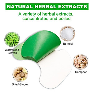 SHIFAKOU Knee Joint Patch, Natural Ingredients Knee Care Patches, Herbal Patch for Knee Joint Care, Long Lasting Care of Knee Joint Uncomfortable -1 Bags/12 Pcs