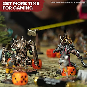 The Army Painter Warpaints Fanatic: Starter Set Combo, 11 paints: 7 acrylic colours, 2 Metallics, 1 Wash, 1 Brush-On Primer, 1 Basecoating Brush, Plus 1 Free Miniature figure and Starter Brush