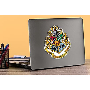 Harry Potter House Crests Sticker Pack Die Cut Vinyl Large Deluxe Stickers Variety Pack - Laptop, Water Bottle, Scrapbooking, Tablet, Skateboard, Indoor/Outdoor - Set