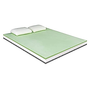 QQCC Mattress Topper Thai Natural Latex Mattress Soft Sleeping Bed Topper Memory Japan Tatami Mat Mattress (Color : 120x200x5 cm, Size : 15)