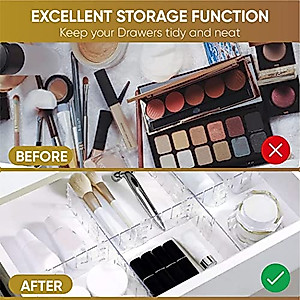 Shop Meliora Plastic Drawer Dividers for Clothes, Socks, Undergarments, Underwear, Bras, and Baby Clothing, Clear Heavy-Duty Storage Organizers, Adjustable Interlocking Frames