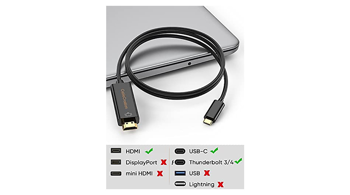 USB C to HDMI Cable 4K | 6ft for Home Office & Gaming