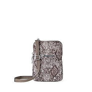 Baggallini Womens Bryant Pouch Travel Accessory- Wallet, Tan Python, One Size US