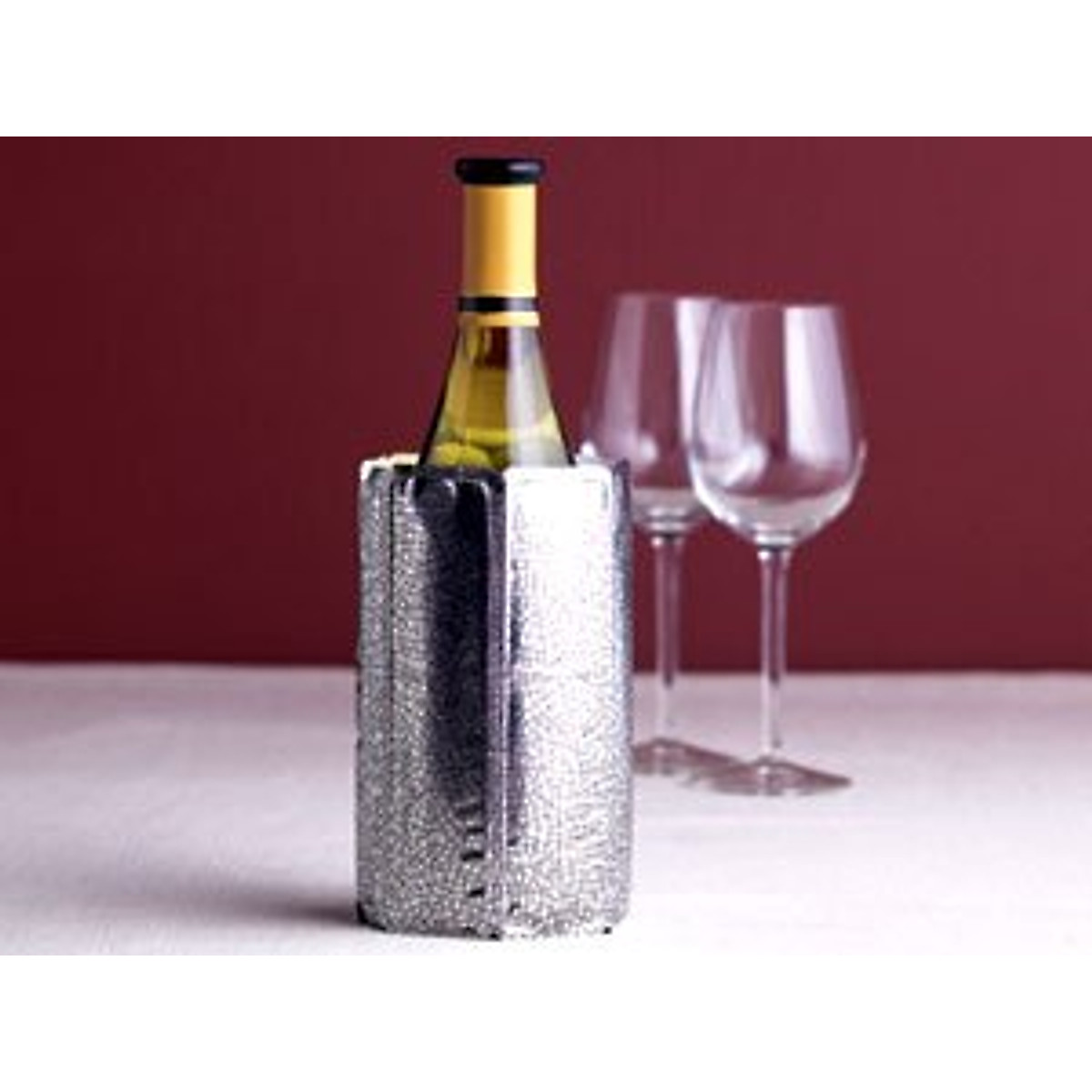 Vacu Vin Active Wine Cooler Silver, Set of 2