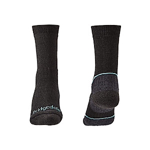 Bridgedale Lightweight Coolmax Performance Boot Socks, Womens, Graphite/Mint, Medium