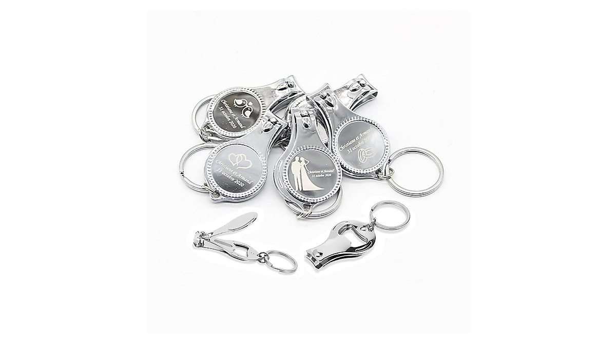 Personalized 100Pcs Nail Clipper Bottle Opener Favors
