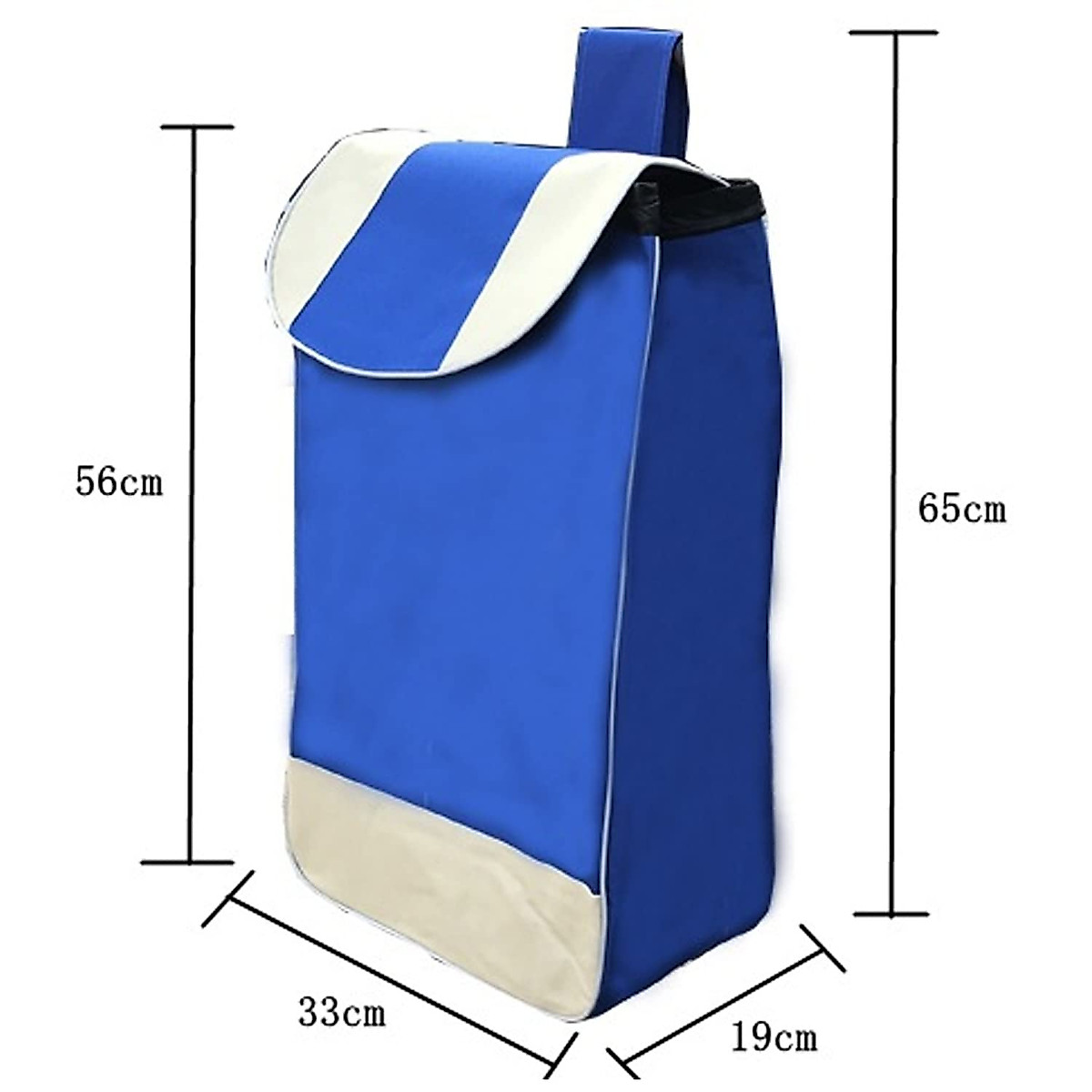 Folding Shopping Hand Cart Replacement Bag, Portable Waterproof Oxford Cloth Shopping Cart Backup Trolley Bags 4