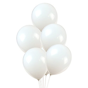 White Balloons,100-pcs,12-Inch Latex Balloons