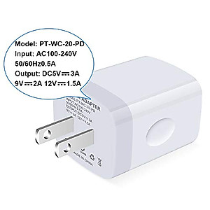20W PD Fast USB C Wall Charger Block Compatible iPhone 14 13 12 11 Mini Pro Max Plus SE XS XR X 8 Pad, Samsung, Pixel 7 6, 2Pack USB C Power Adapter Charger Plug Brick Cube Type C Charging Box Base