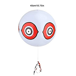 Fdit Bird Predator Eyes,Terror-Eyes Inflatable Bird Scare Balloon Bird Repelling Predator Eye Balloon Bird Repelling Balloon(White)