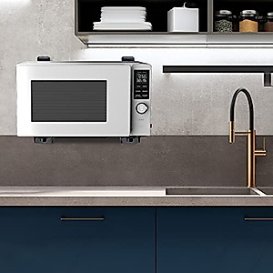 Microwave Oven Rack/Kitchen Rack/Kitchen Shelf,Microwave Oven Rack Wall Mount Microwave Shelf Stand Kitchen Storage Organizer Holder Rack (【FEATURE】Open Space Is More Convenient Than Cabinet.)
