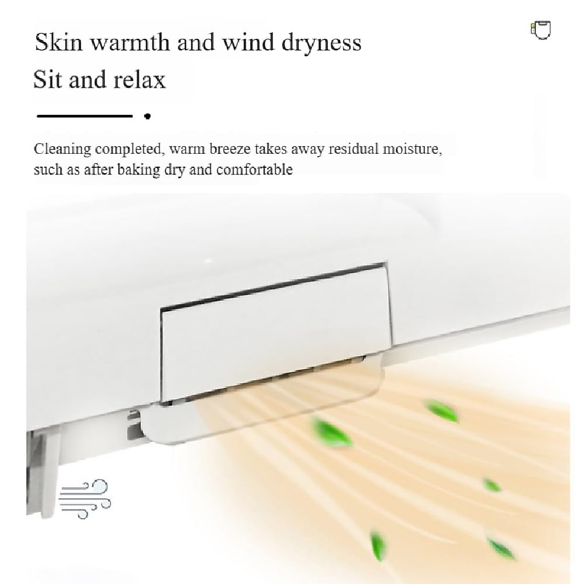 Bidet Toilet Seat, Elongated Toilet Seat Warm Water, Heated Seat Bidet with Remote Control,Self-cleaning Nozzle Temperature Adjustable LED Light, Need Electricity, for Hotel office Hospital school