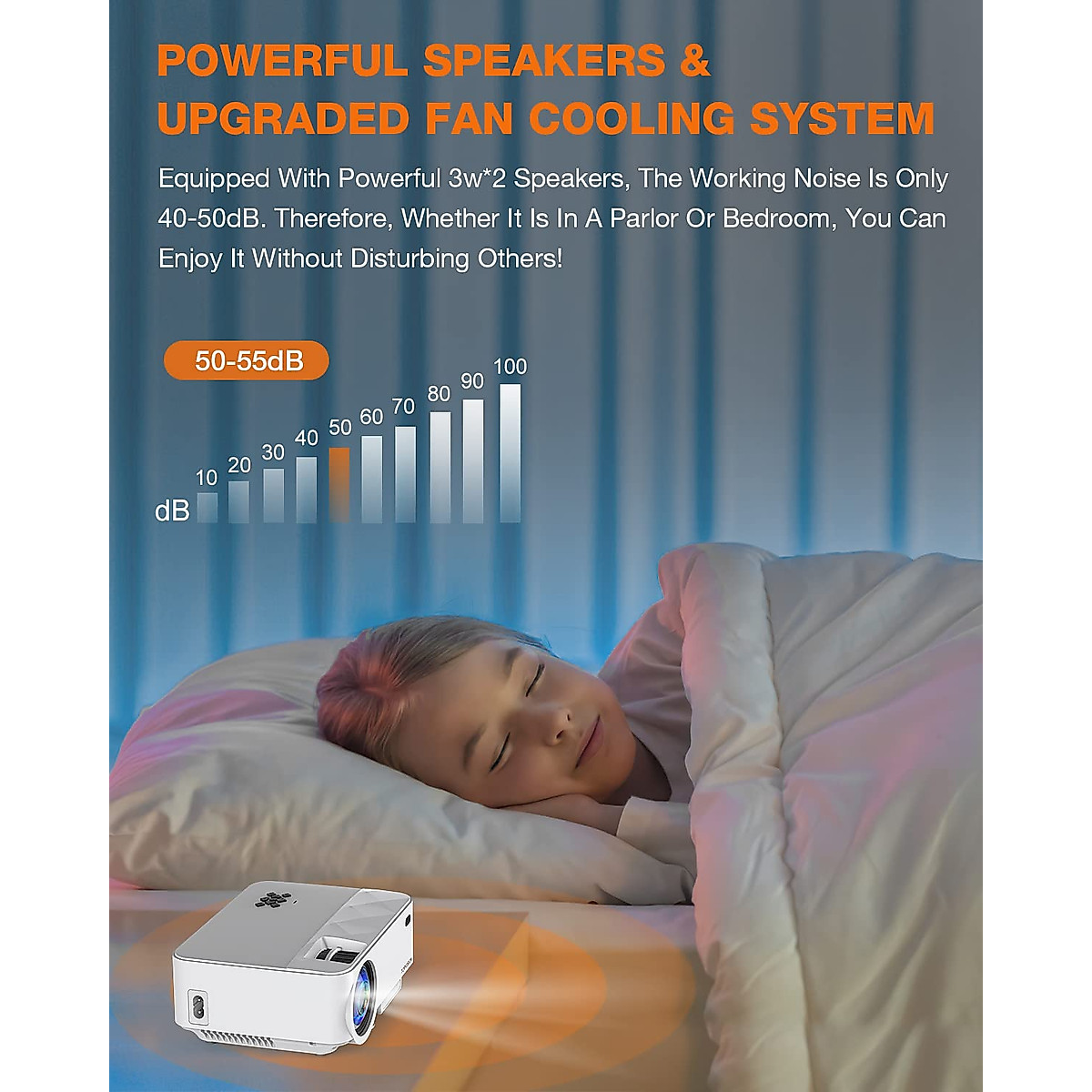 Mini Projector, TOPVISION 4000LUX Outdoor Movie Projector with Screen Mirroring,Full HD 1080P Supported LED Projector, Compatible with Fire Stick,HDMI,VGA,USB,TV,Box,Laptop,DVD