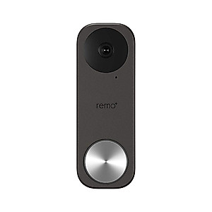 Remo+ RemoBell S WiFi Video Doorbell Camera with HD Video, Motion Sensor, 2-Way Talk, and Alexa Enabled (No Monthly Fees) (Free Cloud Storage)