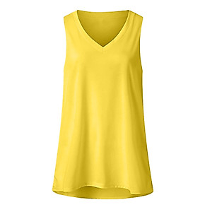 Ceboyel Womens Gradient Summer Tank Tops V Neck Casual T Shirts Sleeveless Tunic Blouses Trendy Beach Vacation Outfits 2023