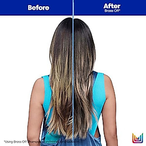 Matrix Brass Off Nourishing Leave In Conditioner | Tones brassiness | Repairs Dry, Damaged Hair | For Color Treated & Bleached Hair | Non-Color Depositing | Leave-In Salon Conditioner