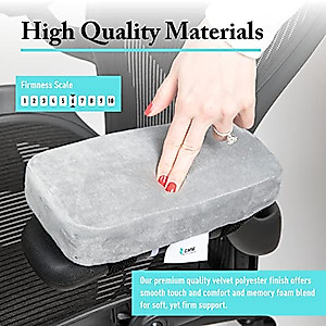 Non-Slip Desk Chair Arm Pads- Ergonomic Office Chair Arm Pads - Comfy Chair Arm Cushions - Arm Rest Pillow Used as Office Chair Arm Replacement - Office Chair Arm Cushion - Computer Chair Arm Covers