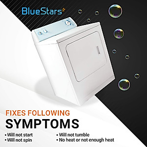 [2024 UPGRADED] DC93-00634A Dryer Idler Pulley & 6602-001655 Drum Belt by BlueStars - Easy to Install - Exact Fit for Samsung & Kenmore Dryers - Replaces 6602-001314 PS4133825 DC96-00882B DC96-00882C