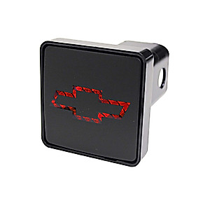Bully CR-007G GMC Tow Hitch Cover/Receiver Trailer Plug in Black with LED Brake Light Ford Logo Emblem - Car, Truck and SUV Accessories - Genuine License Products, 2 inch