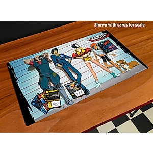 Japanime Games Cowboy Bebop: The S Suspects Playmat Gaming Playmat | Large Size (24” x 14”) | Premium Neoprene Surface, Non-Slip Base | Your Favorite Heroes