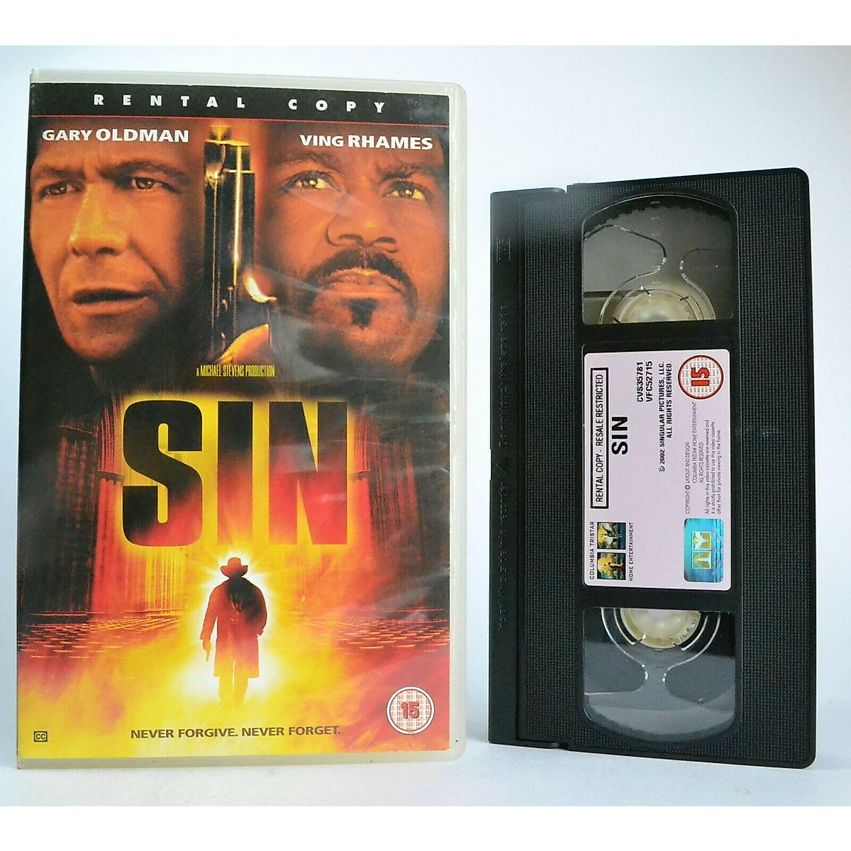 Sin: Columbia (2003) - Crime Thriller - Large Box - G.Oldman/V.Rhames - Pal VHS