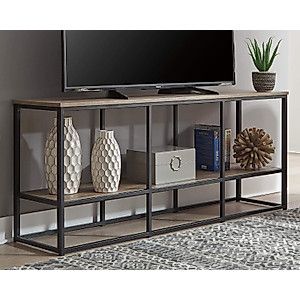 Signature Design by Ashley Yarlow 65" Urban TV Stand, Fits TVs up to 70", Black