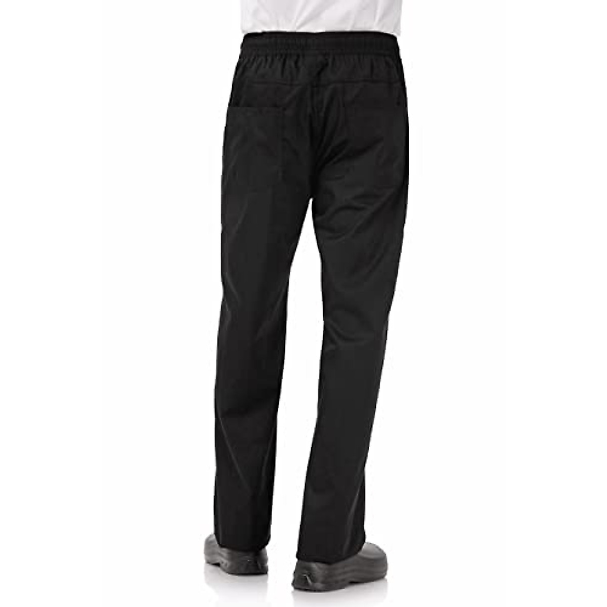 Chef Works Men's Lightweight Baggy Pants, Black, Large