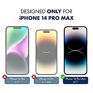 Armor Suit 2 Pack Screen Protector Designed for iPhone 14 Pro Max 6.7-Inch MilitaryShield Case Friendly HD Clear Film - Made in USA