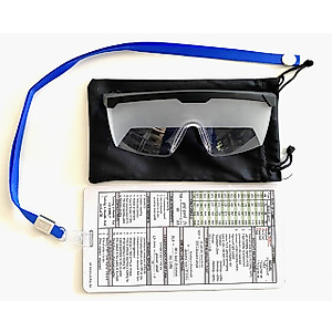 Crystal Pilot Certified IFR Training Glasses/ View Limiting Goggles with Strap & IFR Cheat Sheet for Exam Test Prep (With Strap & IFR Cheat Sheet)