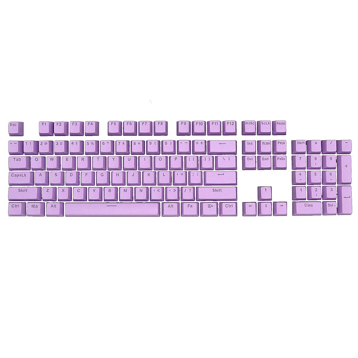 OCUhome 104Pcs Purple Keycaps, PBT Keycaps, Key Caps Backlight Keyboard Accessory ABS Universal OEM Keycaps Replacement for Mechanical Gaming Keyboard