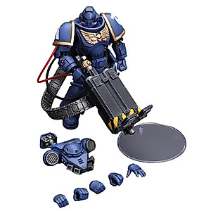 HiPlay JoyToy Warhammer 40K Collectible Figure: Ultramarines Desolation Marine with Castellan Launcher-Superkrak 1:18 Scale Action Figures JT8810 (Castellan Launcher-Superkrak JT8810)