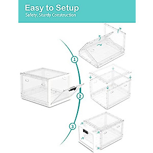 Lockable Box, Medicine Lock Box for Safe Medication, Clear Lockable Storage Box for Medicine, Food and Home Safety, Lockable Storage Bin, Refrigerator Storage Bins…