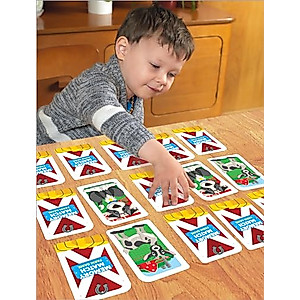 School Zone - Memory Match Farm Card Game - Ages 3+, Preschool to Kindergarten, Animals, Early Reading, Counting, Matching, Vocabulary, and More (School Zone Game Card Series)