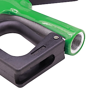 PANCYCW Green 3/4" NPT Automatic Fuel Nozzle Auto Shut Off Nozzle Gas Pump Nozzle Max Flow Rate 16 GPM With 3-Notch Hold Open Clip13/16"Spout Used for Gasoline Oil, Kerosene Biodiesel