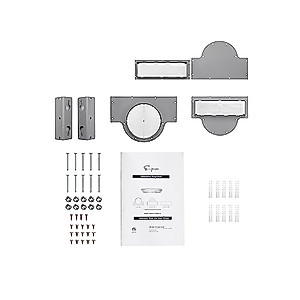 Empava Under Cabinet Ducted Range Hood 30 Inch Kitchen Exhaust Stove Vent with Push Button Control, Dual Sealed Aluminum Motor, Permanent Filters LED Lights in Stainless Steel EMPV-30RH08