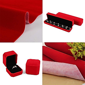 YaoHui 3PCS Self Adhesive Felt Sheet, Felt Sheets with Adhesive Backing, Peel and Stick Felt Sheets Adhesive Backed, A4 Size Felt Adhesive Sheet (8.3" x 11.8", Red)