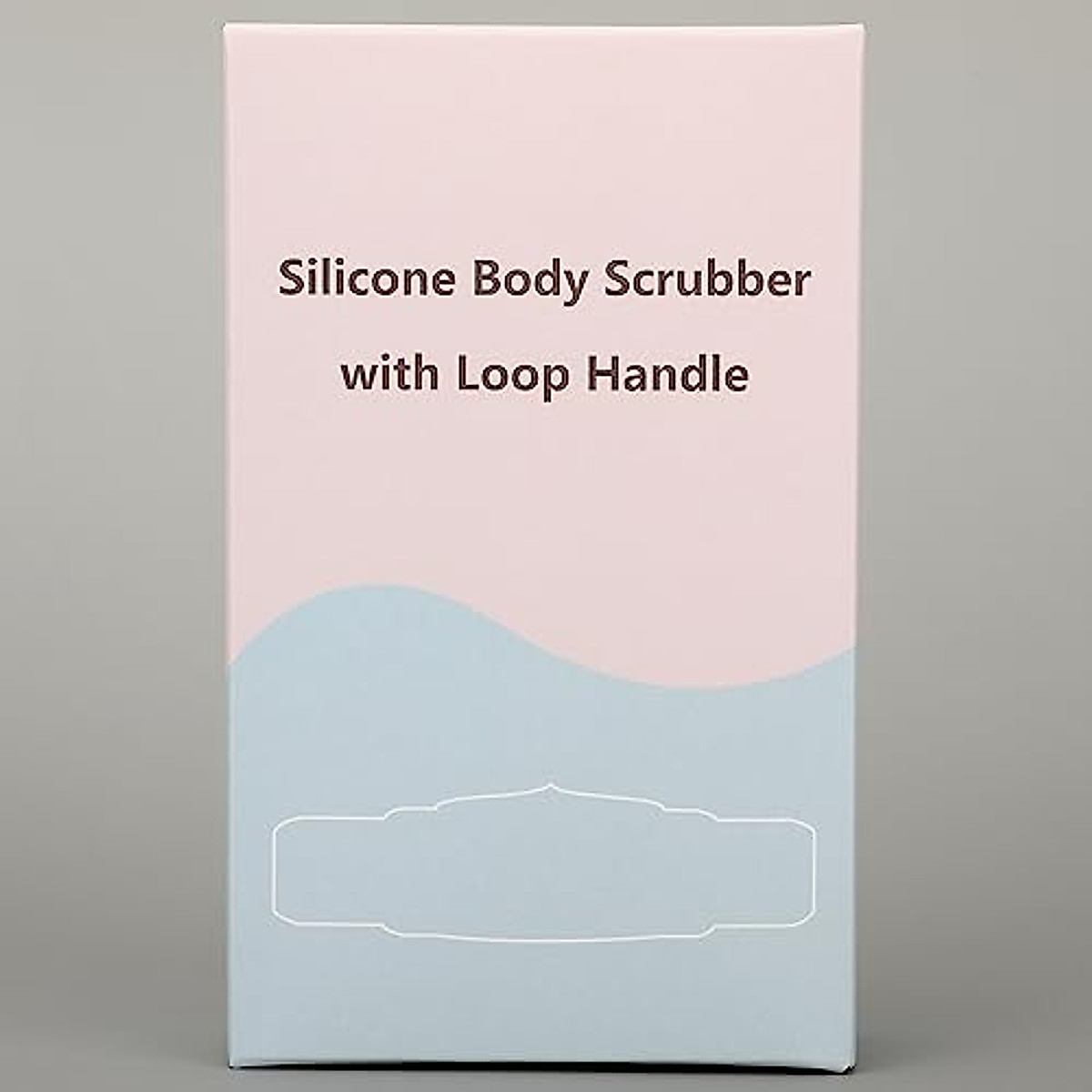 FREATECH Exfoliating Silicone Body Scrubber with Built-in Loop Handle, Dual-sided Bath Shower Body Brush for Deep Cleansing and Massage, Easy to Hold and Hang, Hygienic and Long-lasting, Black