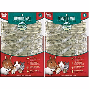 Oxbow Animal Health 2 Pack of Timothy Hay Mats, Large, for Small Pets