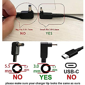 19V 3.42A 65W Replacement Laptop Battery Charger for Acer ChromeBook C720 C720P AC Adapter Power Supply Cord
