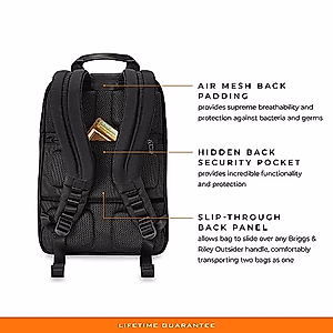 Briggs & Riley HTA, Black, Slim Expandable Backpack
